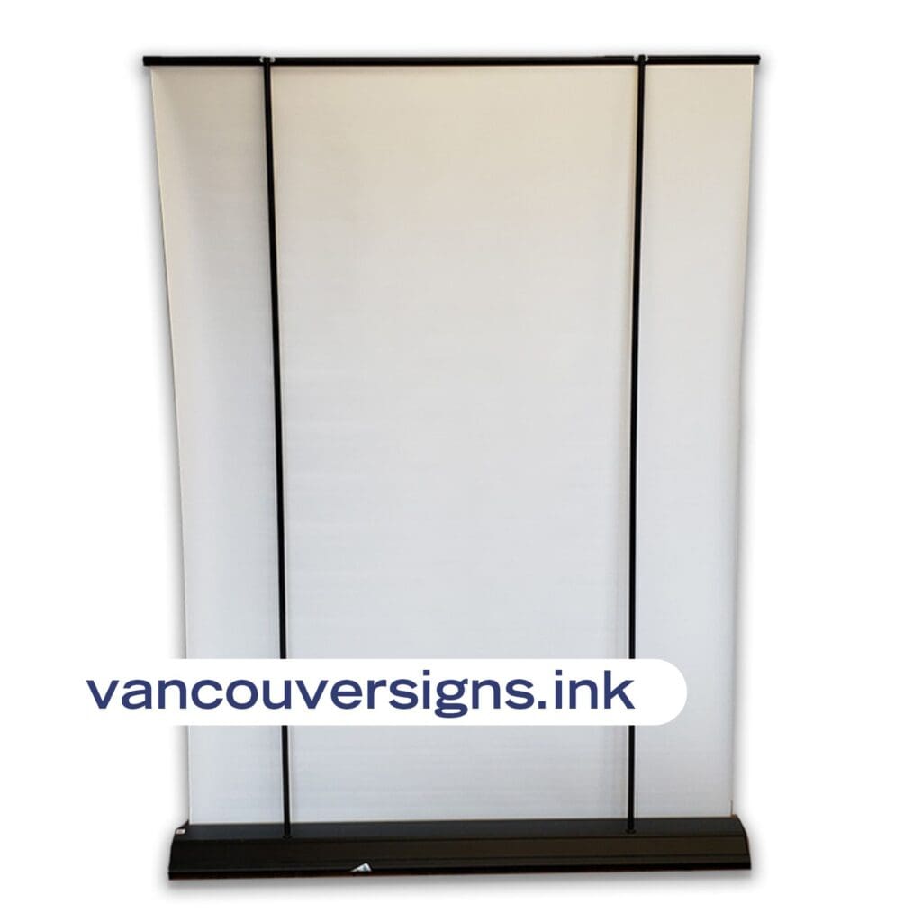Extra Wide Roll Up Banner - Fixed Height 59"x79.5" - VancouverSigns