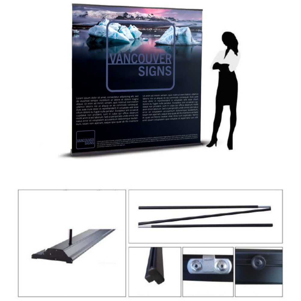 Extra Wide Roll Up Banner - Fixed Height 59"x79.5" - VancouverSigns