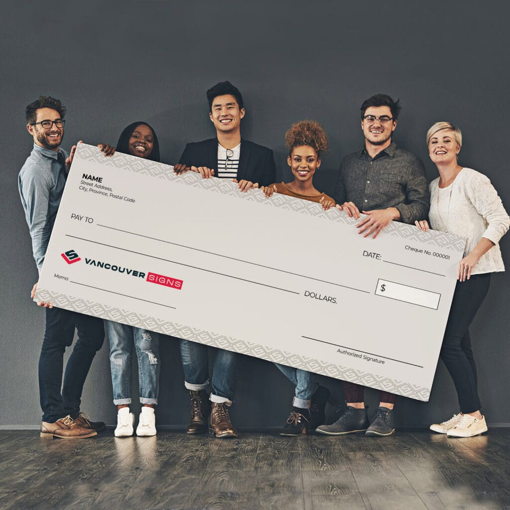 Giant Cheques - VancouverSigns