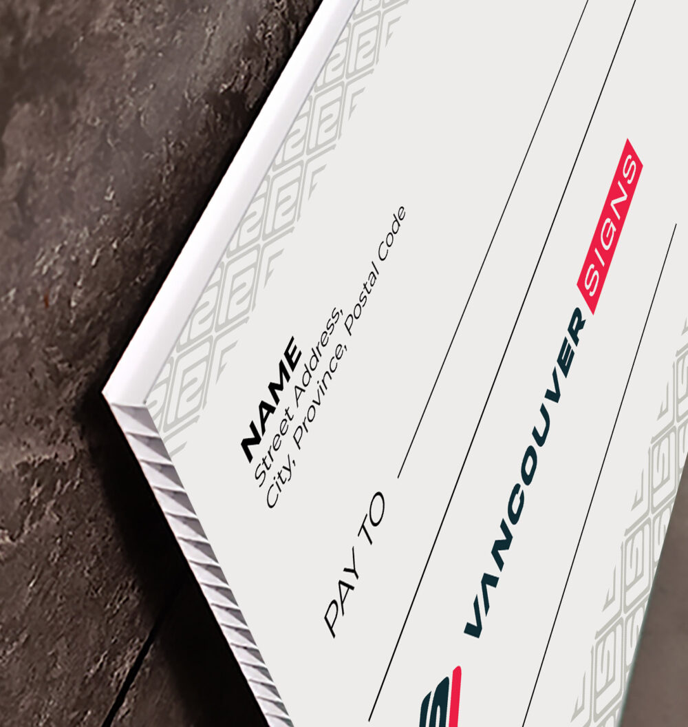 Giant Cheques - VancouverSigns
