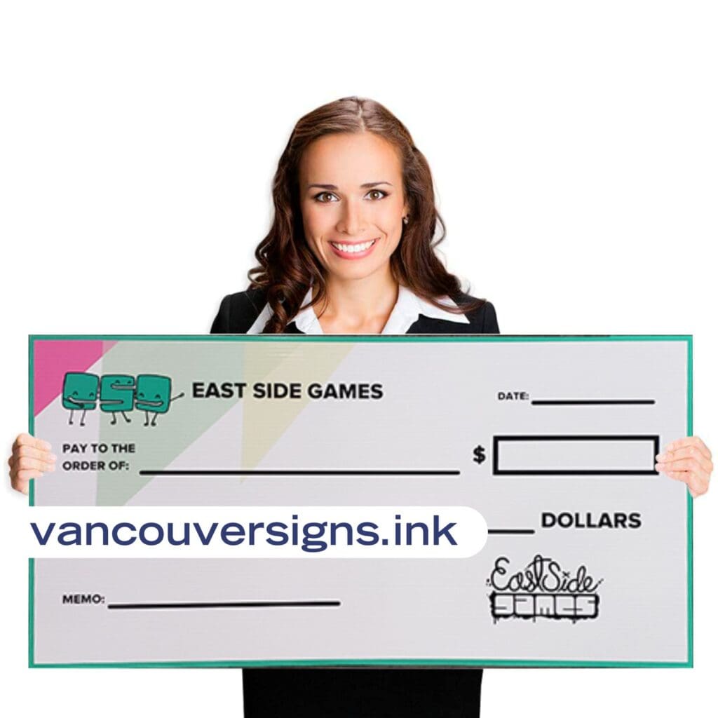Giant Cheques - VancouverSigns