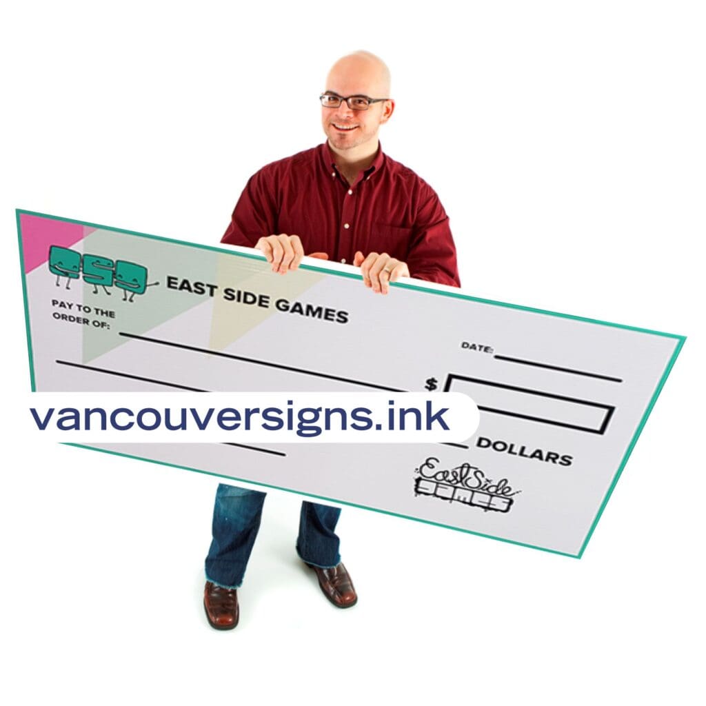 Giant Cheques - VancouverSigns