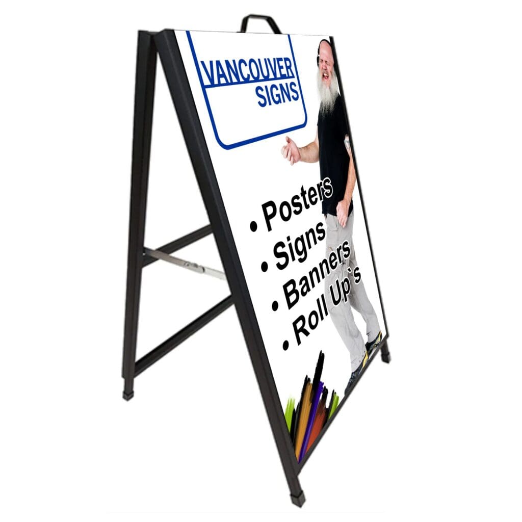 Metal Frame Sandwich Board - VancouverSigns