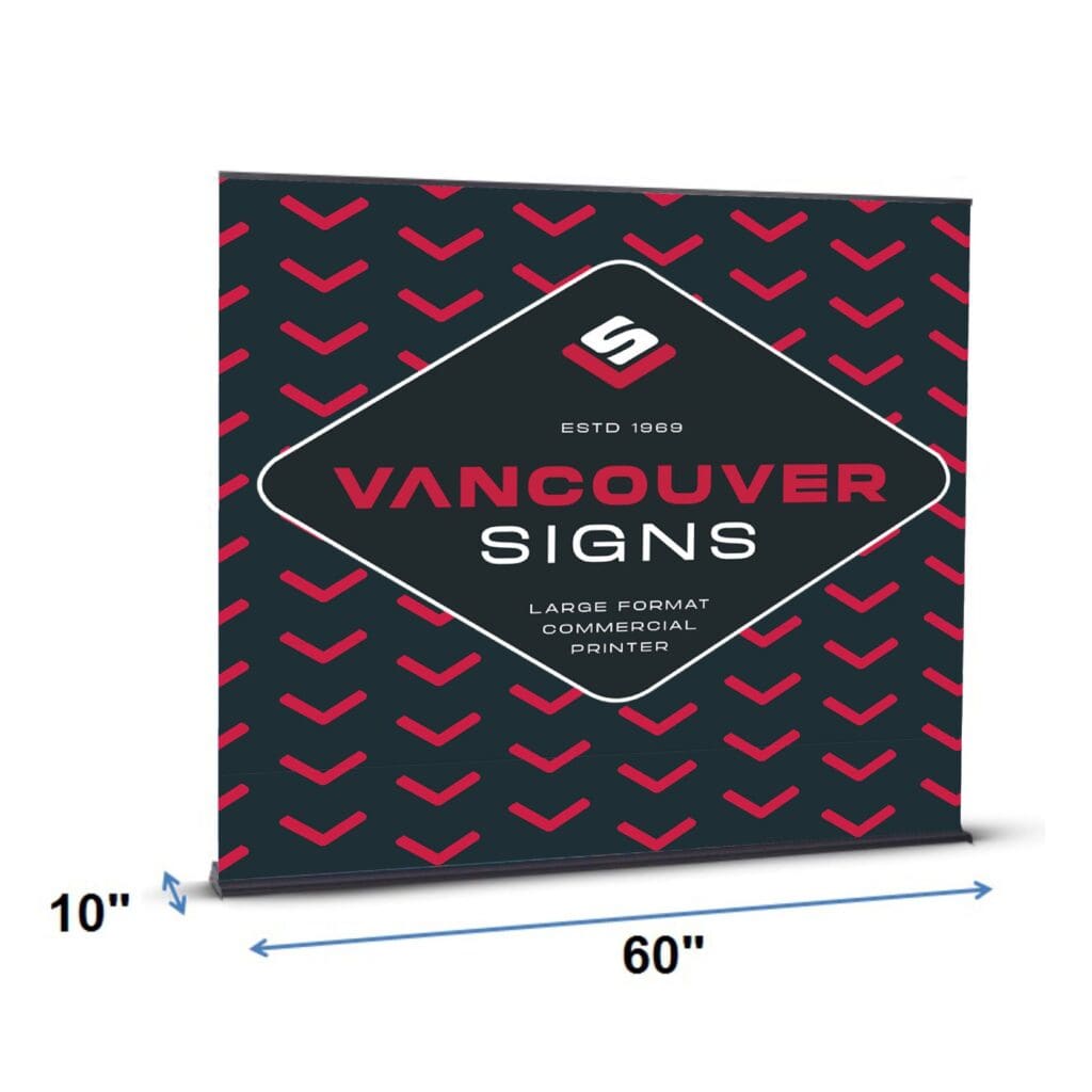 Extra Wide Roll Up Banner - Fixed Height 59"x79.5" - VancouverSigns