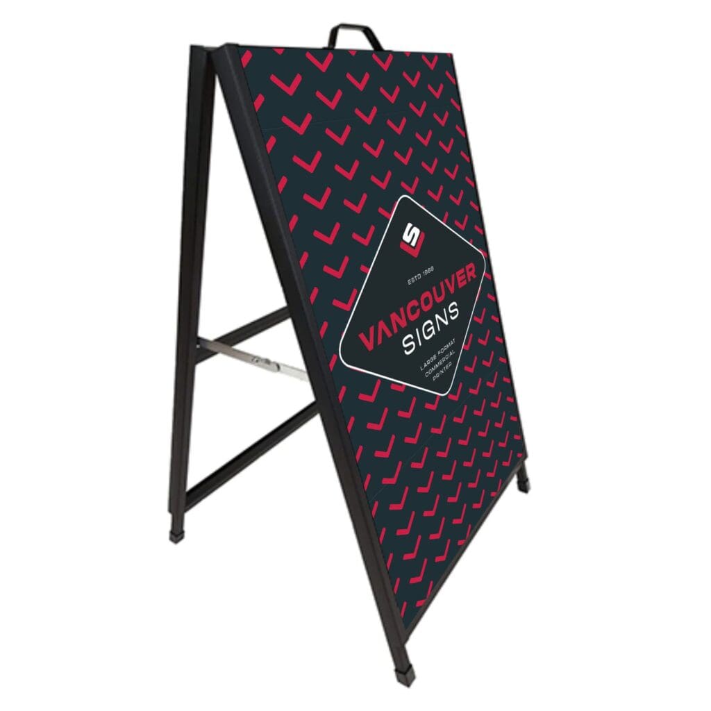 Metal A-Frame Sandwich Board - VancouverSigns