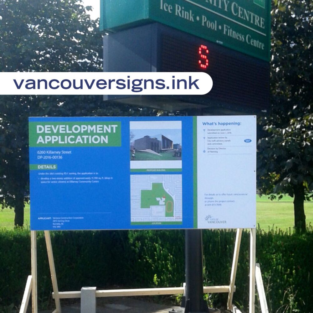 Development Permit Signs - VancouverSigns