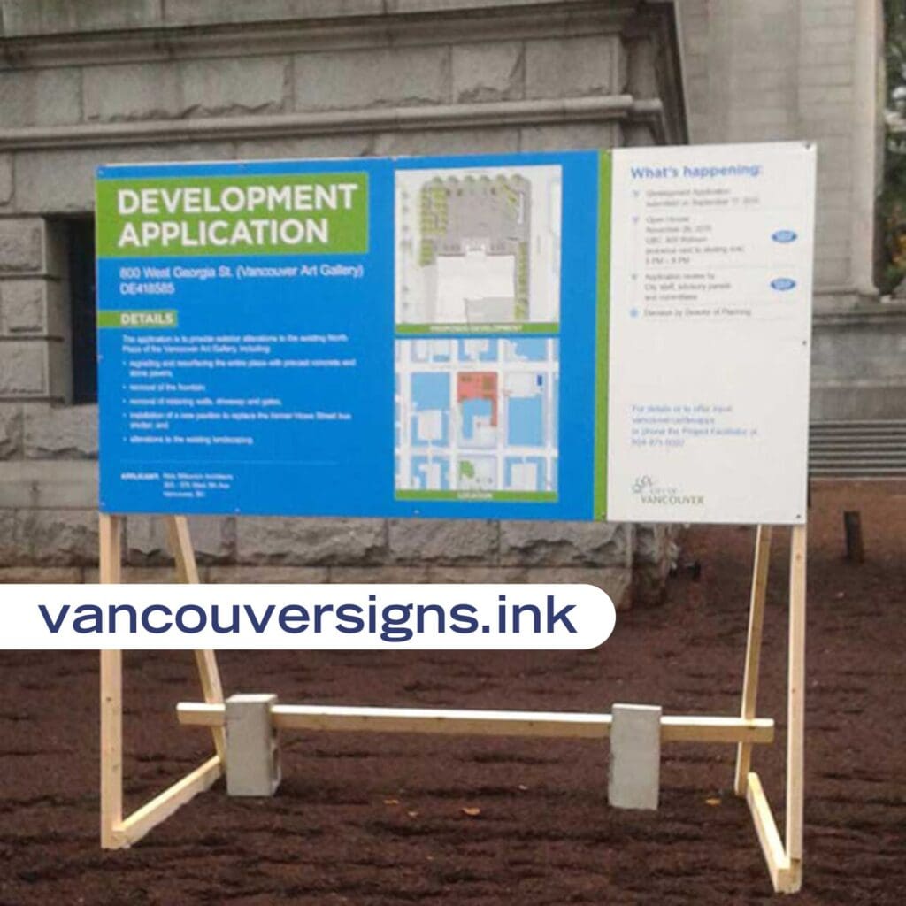 Development Permit Signs - VancouverSigns