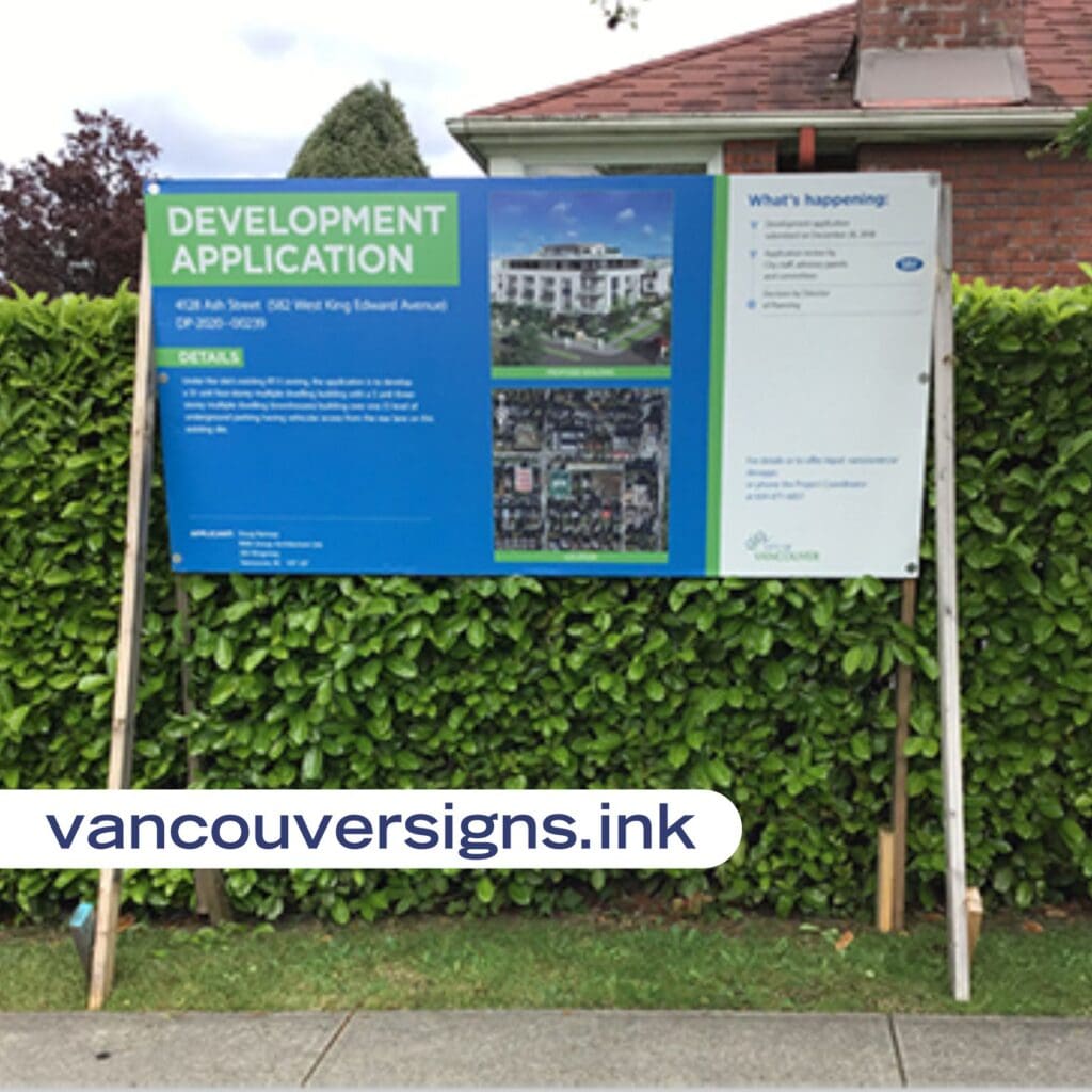 Development Permit Signs - VancouverSigns