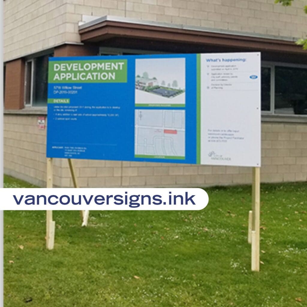 Development Permit Signs - VancouverSigns