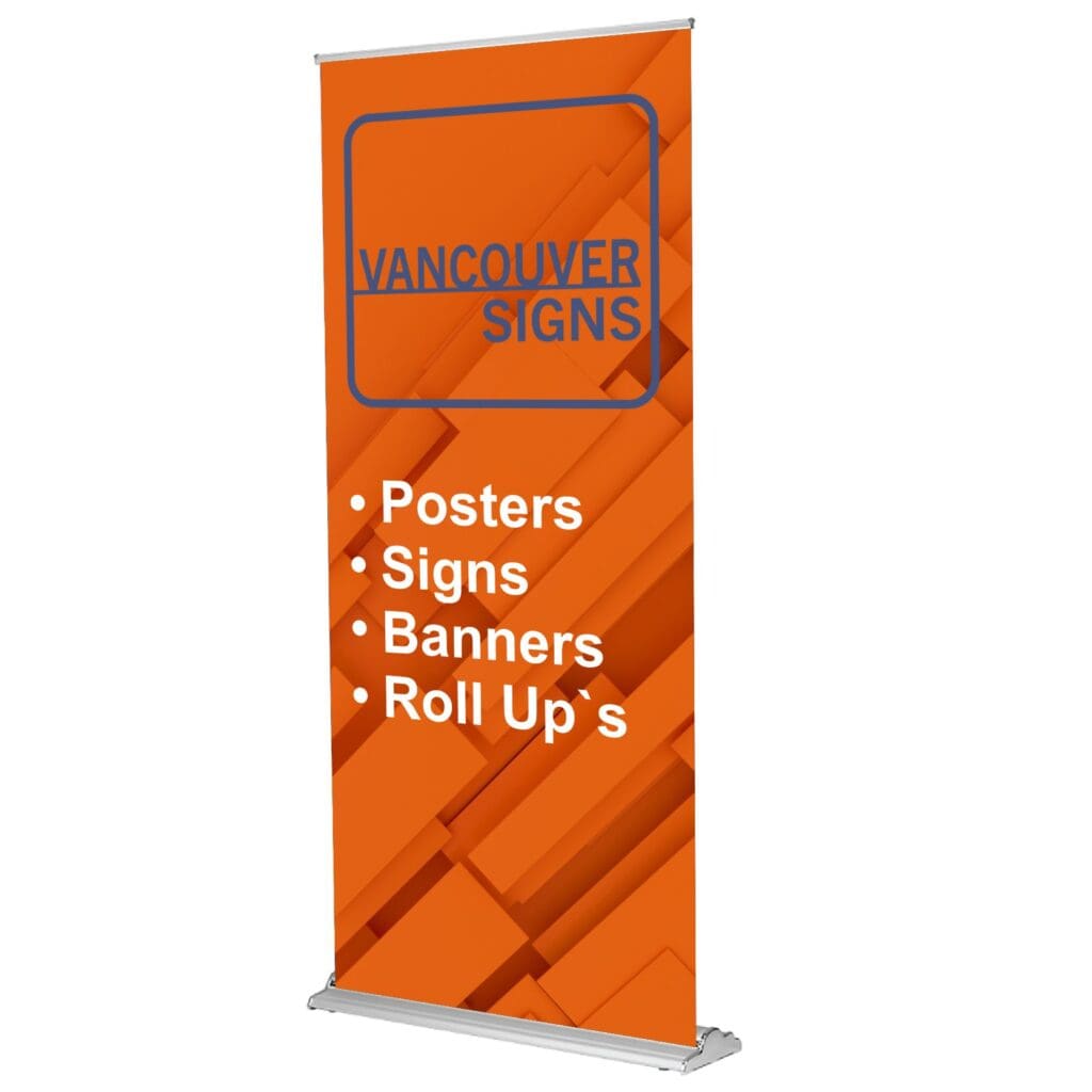 Premium Roll Up Banner - Fixed Height 33"x79" - VancouverSigns